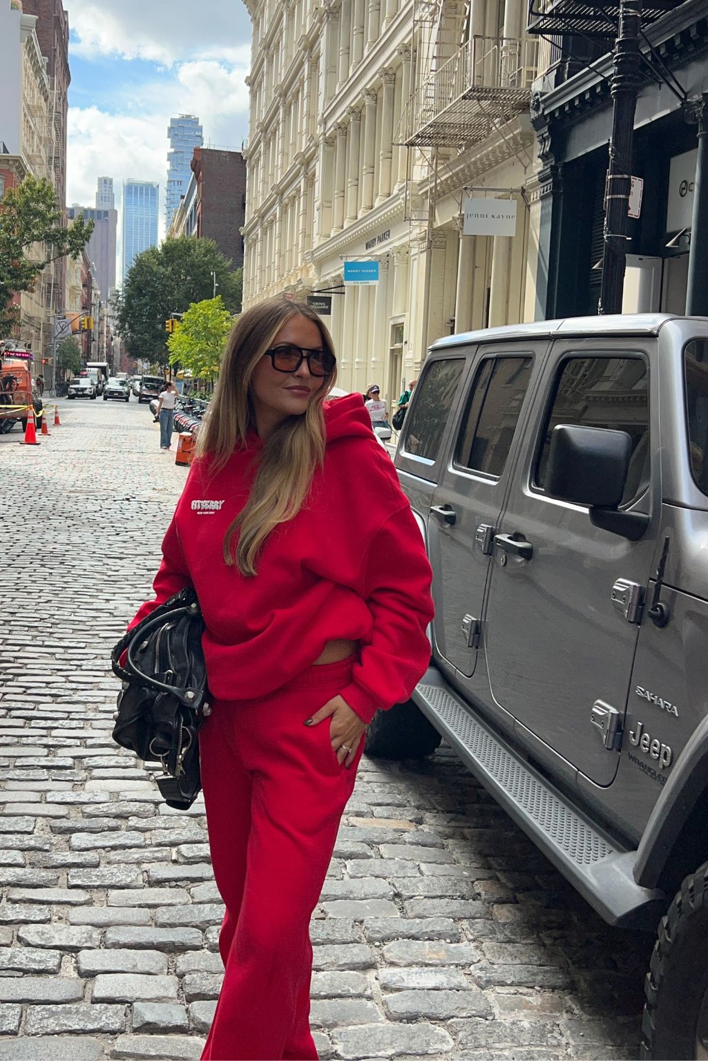 Oversized Hoodie - Chilli Red | Fitberry New York Edit – Fitberry Sports